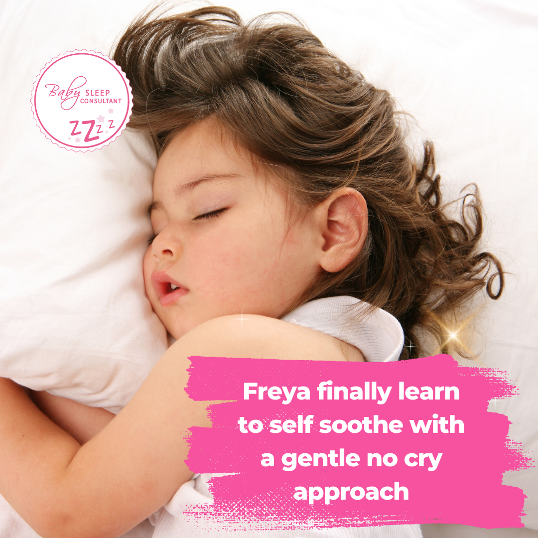Freya finally learns to self soothe with a gentle no cry approach